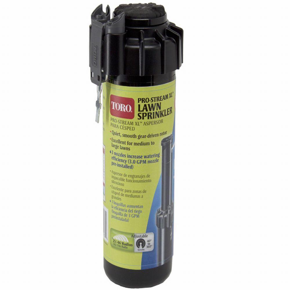 Toro ProStream XL 6644 24 Sq Ft Black Gear Drive Rotor Sprinkler Toro ProStream XL 6644 24 Sq Ft Black Gear Drive Rotor Sprinkler