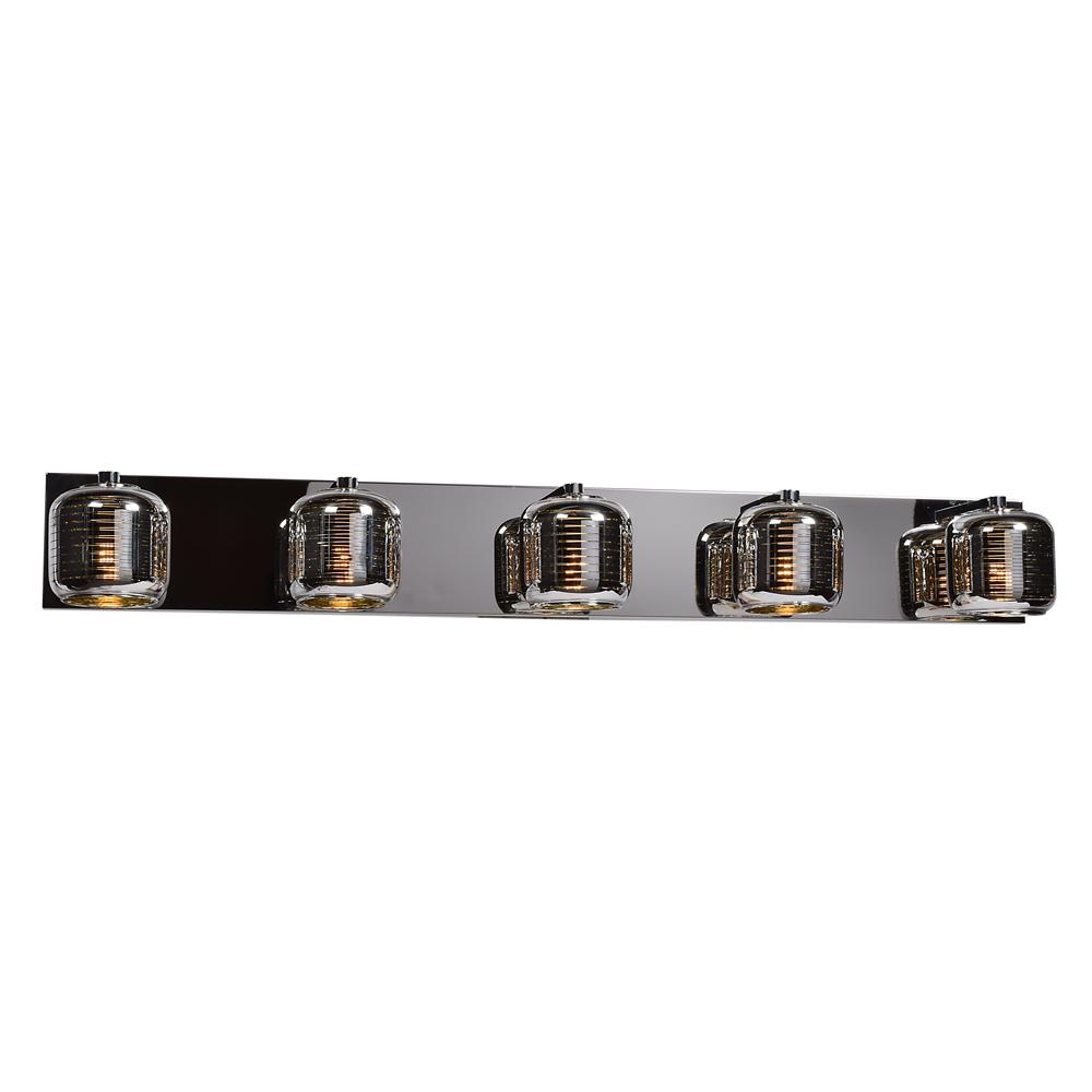 Access Lighting Dor 39.25 in. W 4.5-Watt Mirrored Stainless Steel ...
