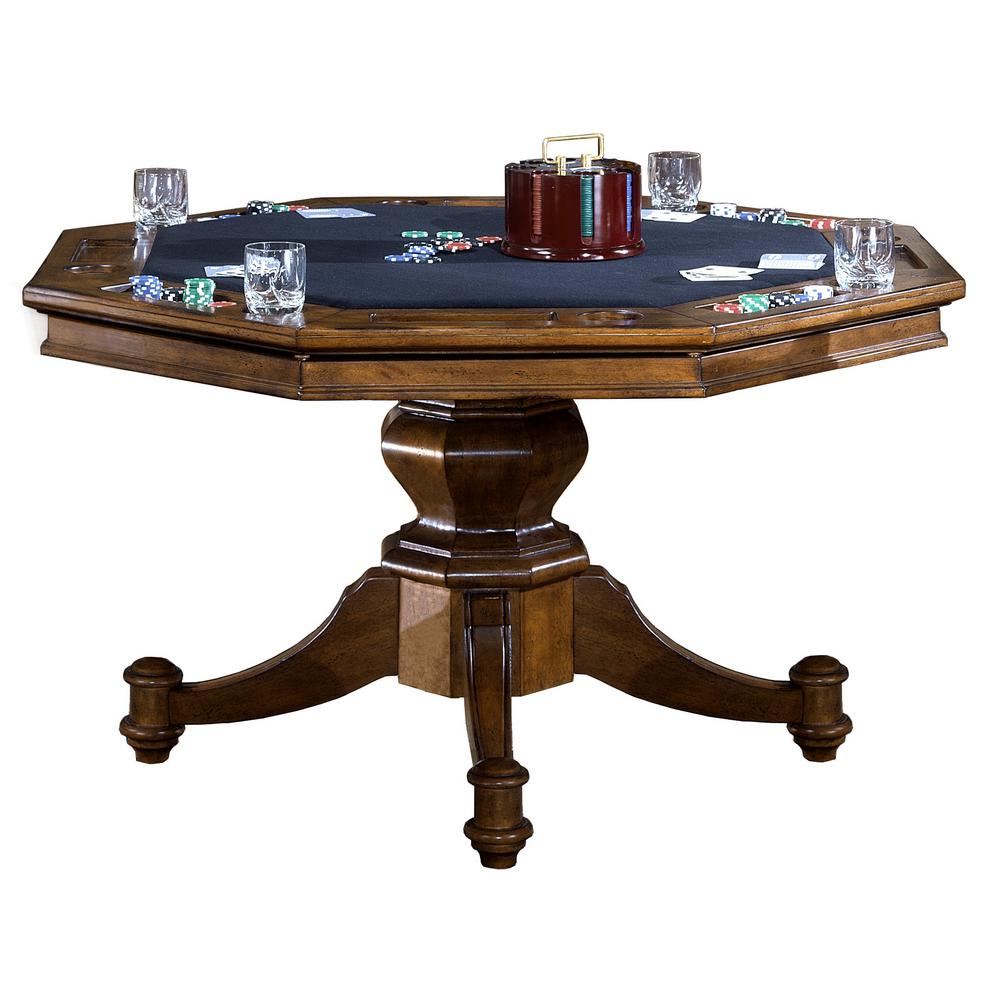 Hillsdale Furniture Nassau Game Table in Brown-6060GTB - The Home Depot