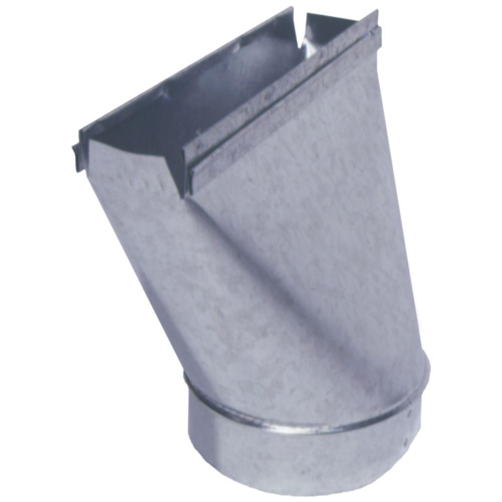 Master Flow 6 in. 90-Degree Oval-to-Round Boot-OTR90B6 - The Home Depot