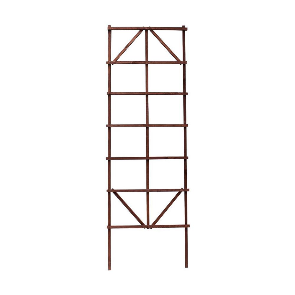 Unbranded 72 in. Brown Ladder Trellis-PLTB2X6 - The Home Depot