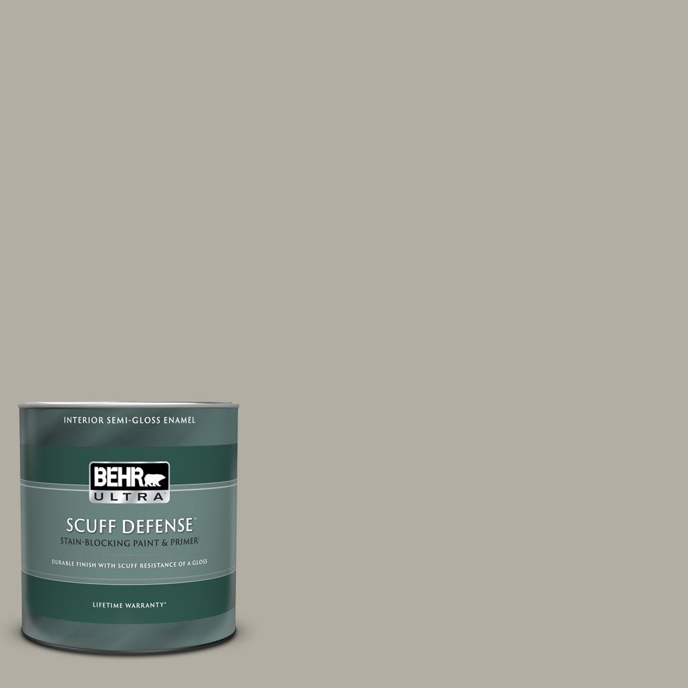 BEHR ULTRA 1 qt. #790D-4 Granite Boulder Extra Durable Semi-Gloss ...