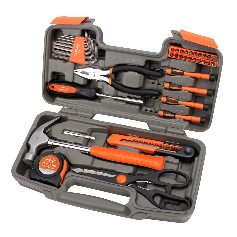 Apollo General Tool Set Orange (39-Piece)-DT9706-OR - The Home Depot