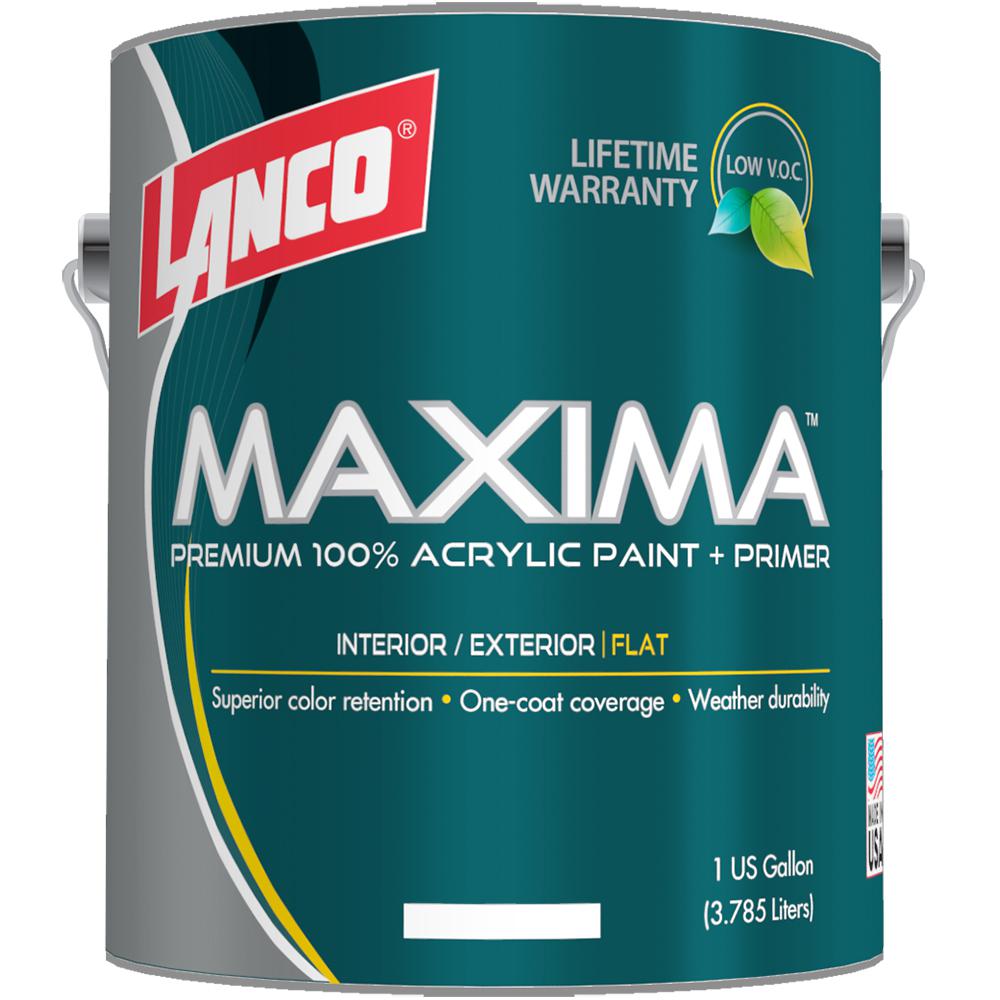 Lanco 1 Gal. Maxima 2-in-1 Paint and Primer Accent Base Interior ...