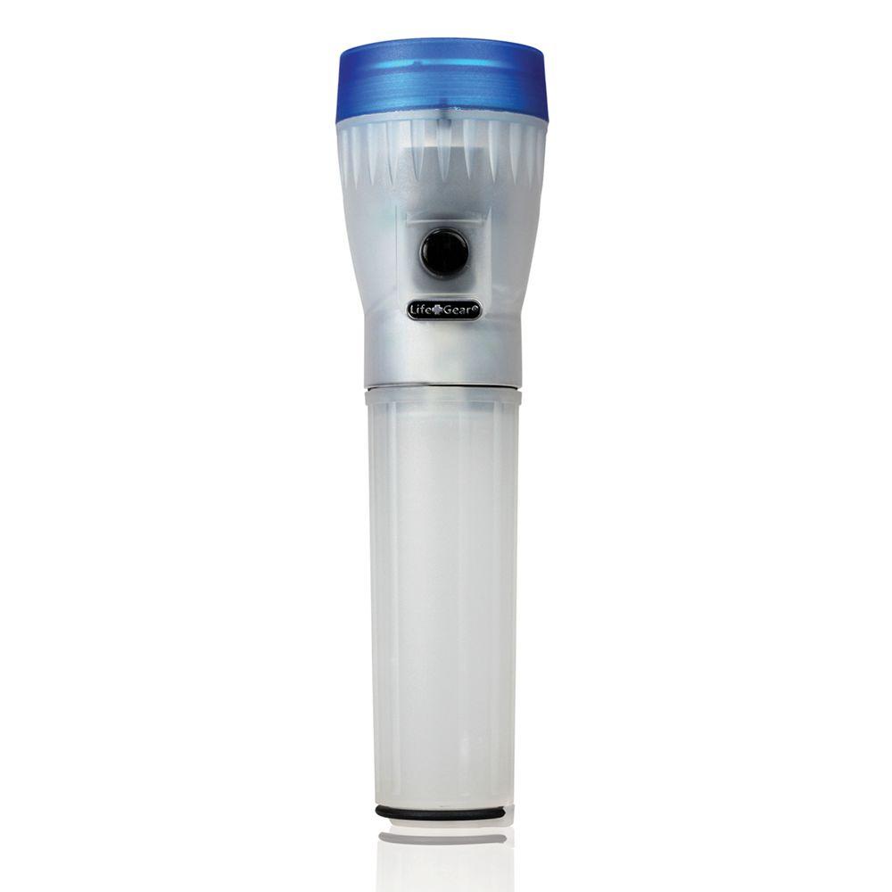 Life+Gear 4-in-1 Glow LED Blue Flashlight with Storage-LG147 - The Home ...