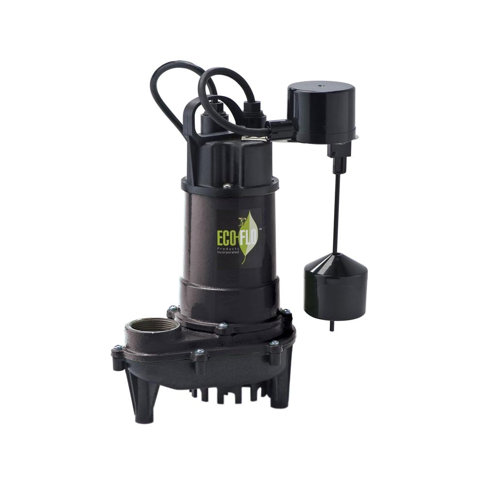 ECO FLO 1 2 HP Cast Iron Submersible Sump Pump With Vertical Switch eco-flo-1-2-hp-cast-iron-submersible-sump-pump-with-vertical-switch