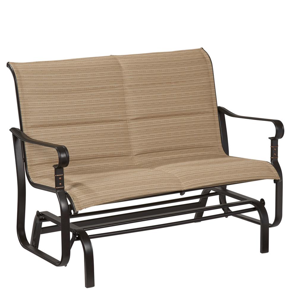 Hampton Bay Jackson Patio Loveseat Glider-7894000-0105157 - The Home Depot