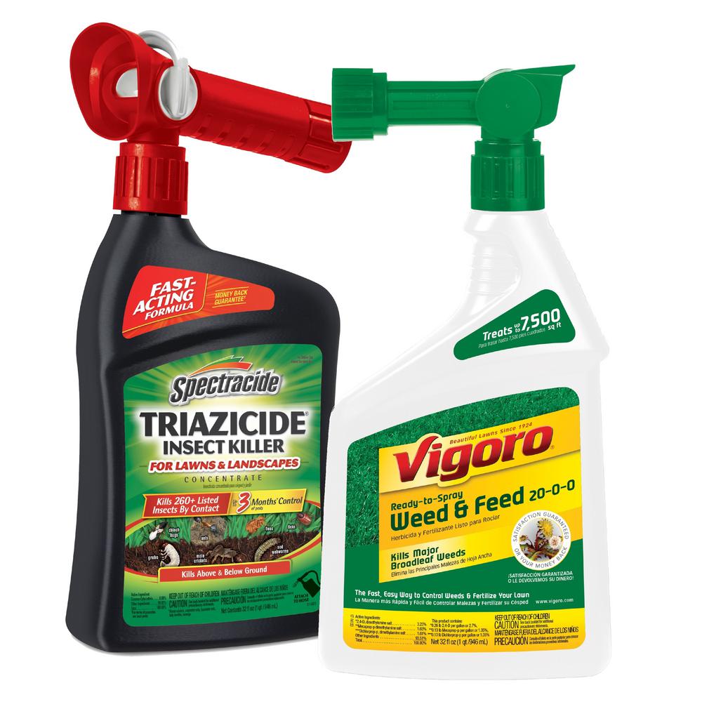 Spectracide Triazicide Insect Killer and Weed and Feed Ready to Spray ...