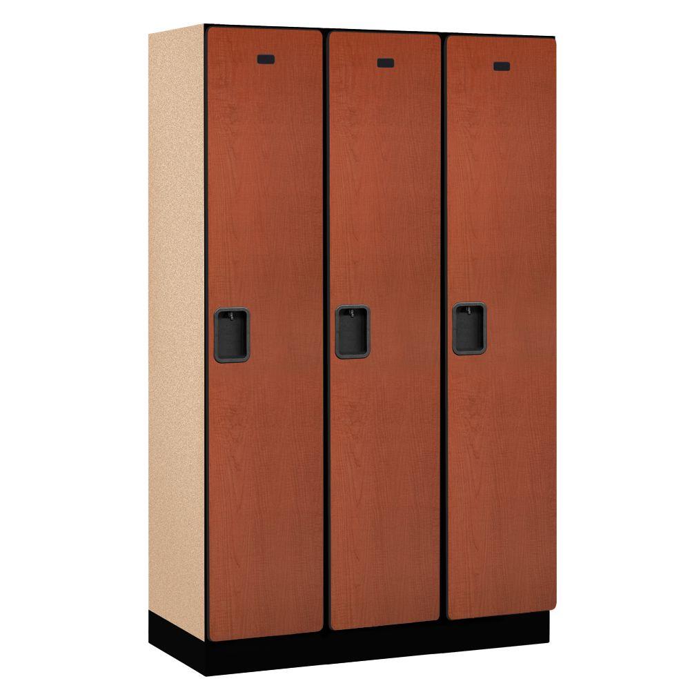 Salsbury Industries 21000 Series 1-Tier Wood Extra Wide Designer Locker ...