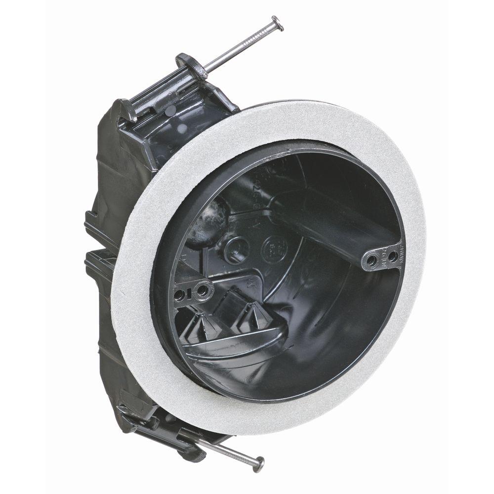 Carlon 1-Gang 18 cu. in. Round Old Work Ceiling Box-B618RR - The Home Depot Carlon 1-Gang 18 cu. in. Round Old Work Ceiling Box-B618RR - The Home Depot