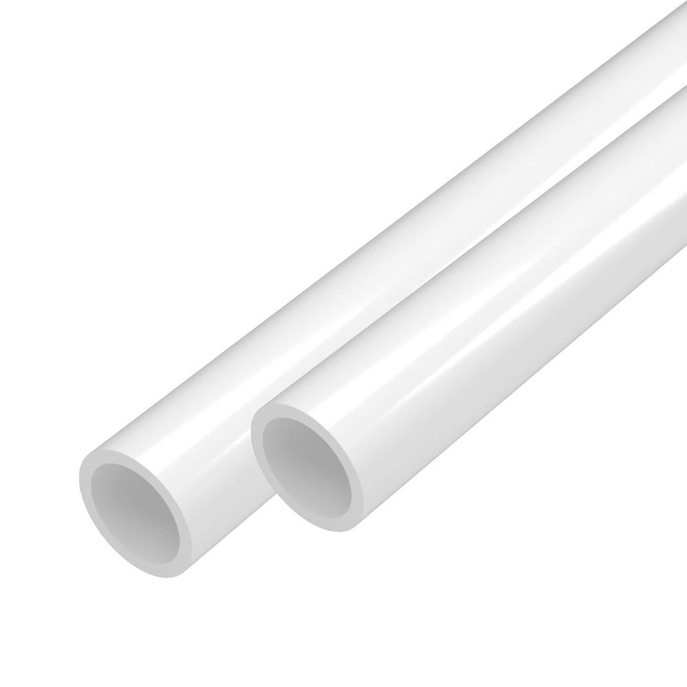 FORMUFIT 1/2 in. x 5 ft. Furniture Grade Schedule 40 PVC Pipe in White ...