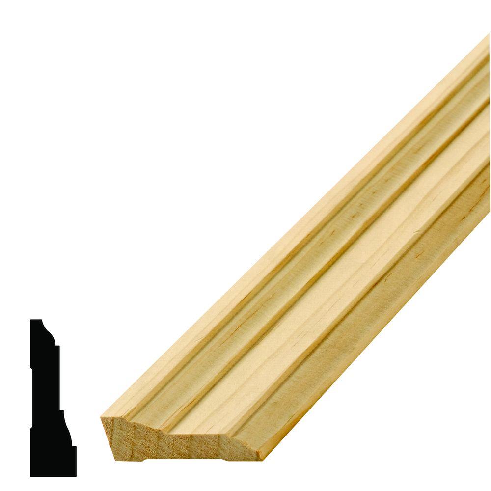 Alexandria Moulding WM 332 11/16 in. x 2-1/4 in. Pine Casing-WM332 ...