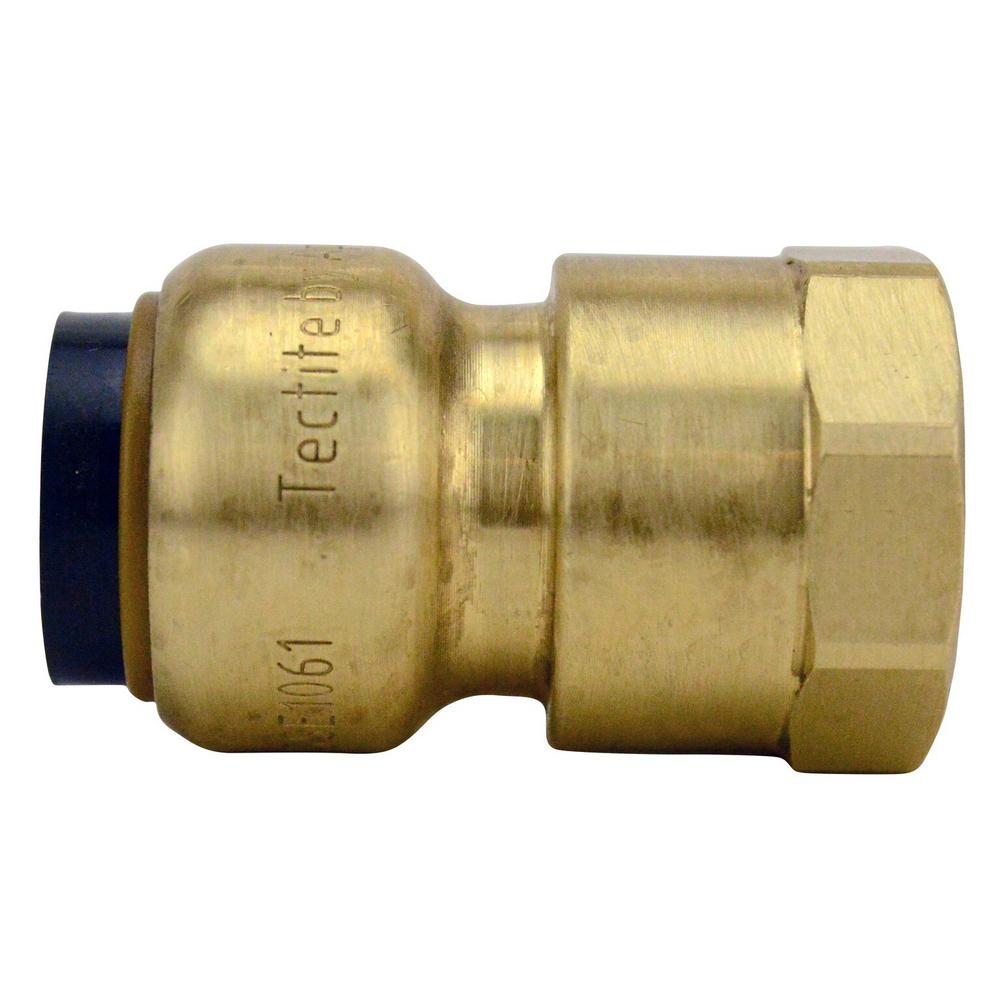 Tectite 1/2 in. Brass Push-to-Connect x Female Pipe Thread Adapter ...