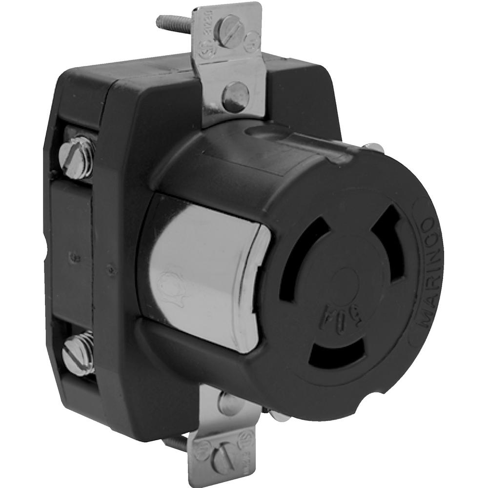 MARINCO 50 Amp/125-Volt Wire Dockside Receptacle-6370CR - The Home Depot