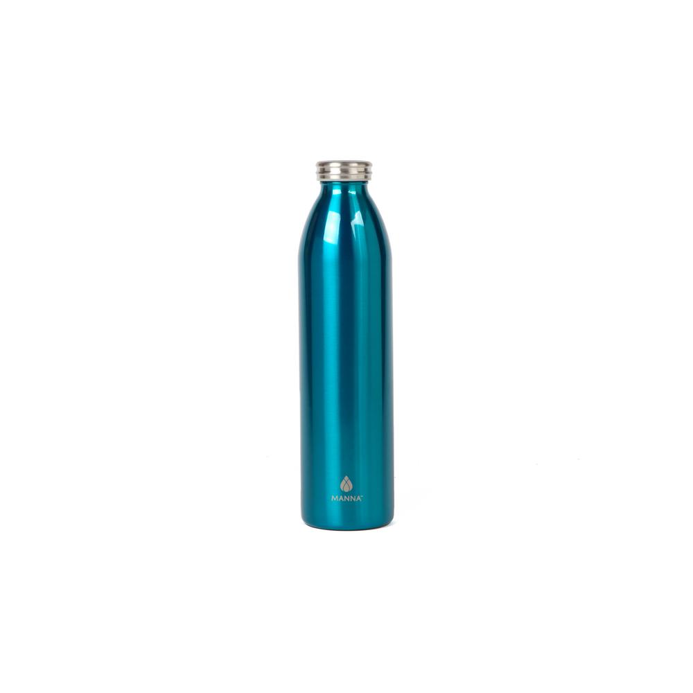 Manna Retro 32 oz. Metallic Teal Double Wall Stainless Steel Bottle ...