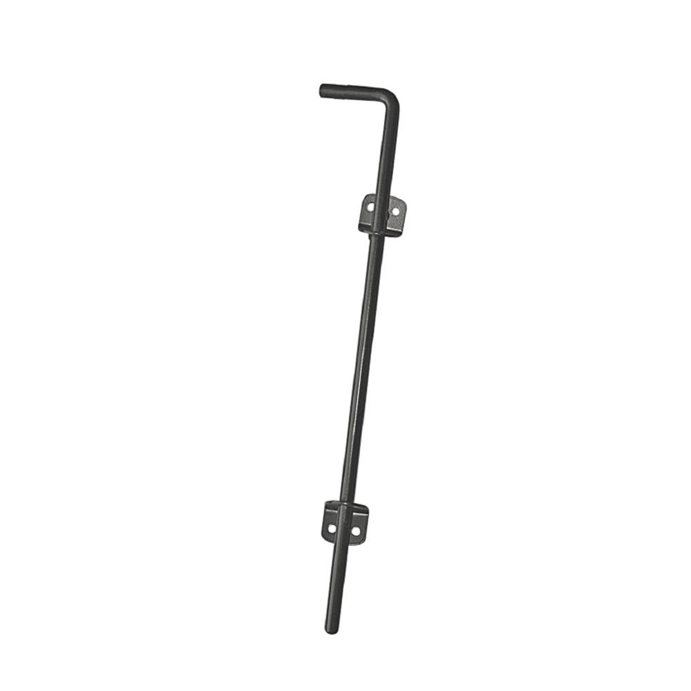 Everbilt 12 in. Black Gate Cane Bolt-15464 - The Home Depot
