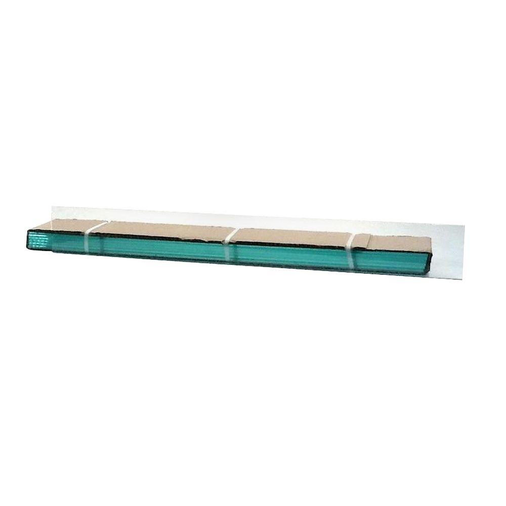 TAFCO WINDOWS 31.5 in. x 4 in. Jalousie Slats of Glass with Clear ...