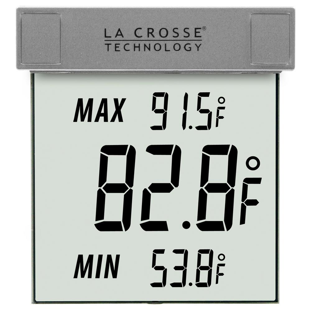 La Crosse Technology Digital Window Outdoor Thermometer with Minimum ...