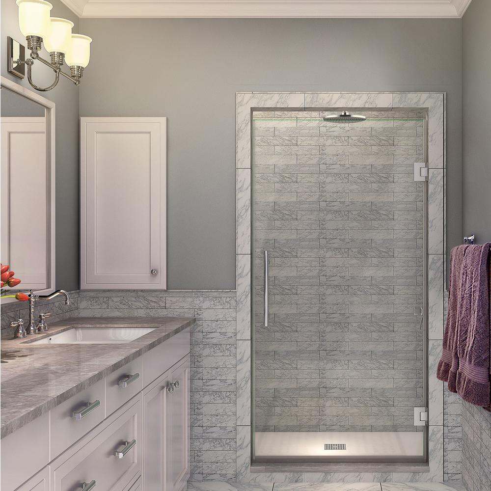Aston Cascadia 31 In X 72 In Completely Frameless Hinged Shower Door