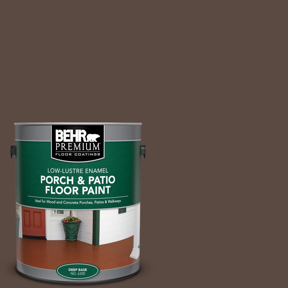 BEHR PREMIUM 1 gal. #SC-105 Padre Brown Low-Lustre Enamel Interior ...