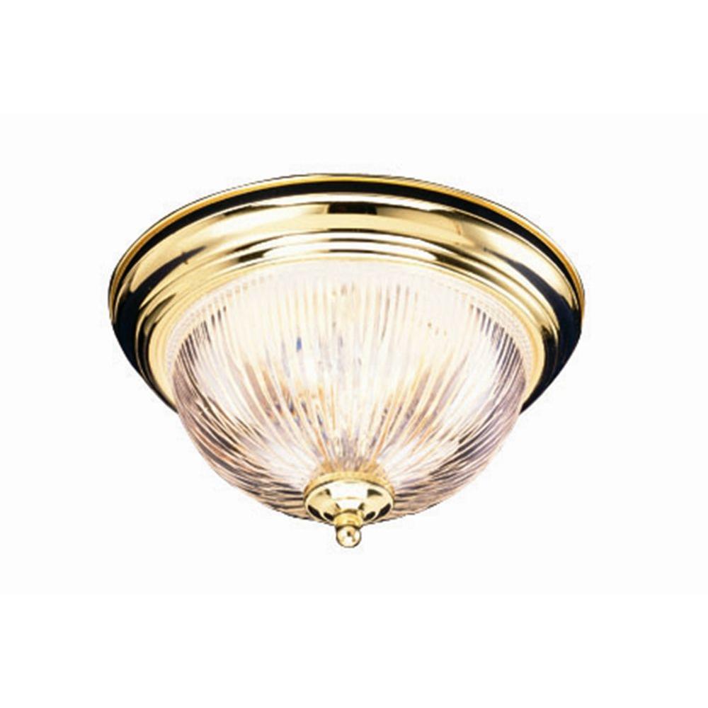 Design House Millbridge 2-Light Polished Brass Ceiling Mount Light ...