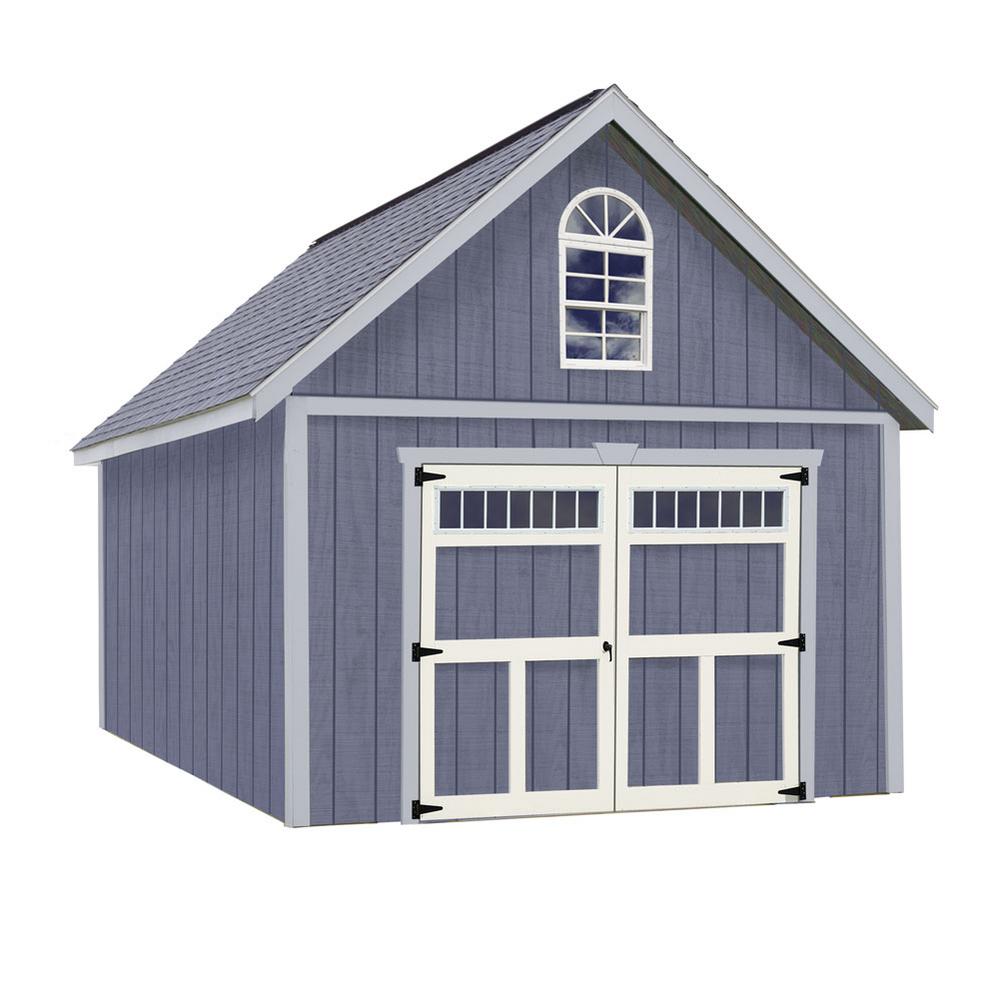 Best Barns Geneva 12 ft. x 20 ft. Wood Garage Kit without Floor ...