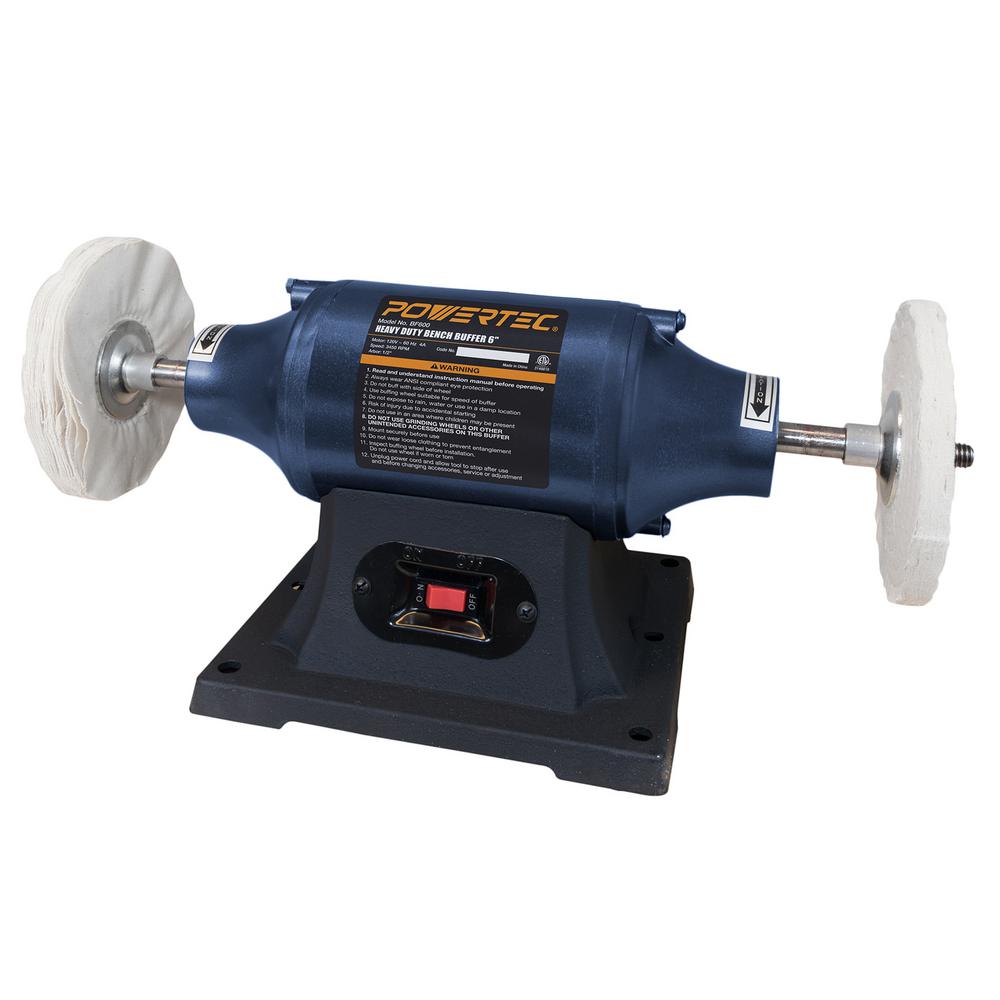 BLACK BULL 120-Volt 6 in. Heavy-Duty Bench Grinder-800319 - The Home Depot