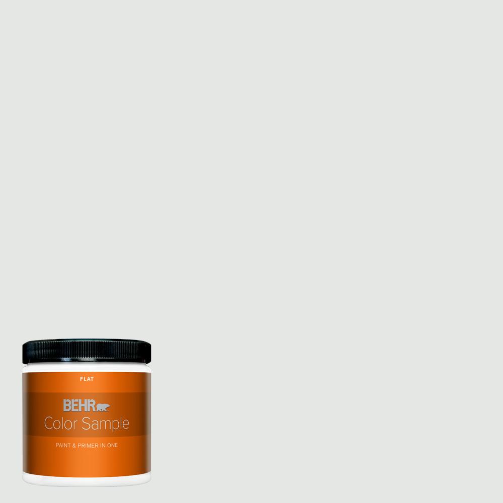 BEHR PREMIUM PLUS 8 oz. #PPU26-13 Silent White Flat Interior Paint and ... BEHR PREMIUM PLUS 8 oz. #PPU26-13 Silent White Flat Interior Paint and ...
