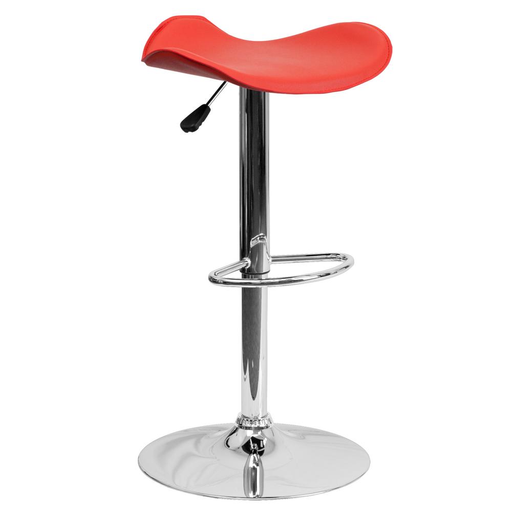 Flash Furniture Adjustable Height Red Bar Stool-CHTC31002RED - The Home ...