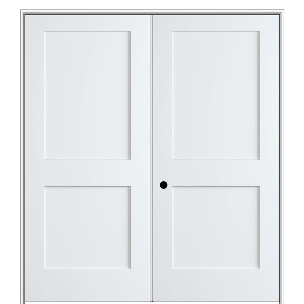 MMI Door Shaker Flat Panel 72 in. x 80 in. Right Hand Active SolidCore ...