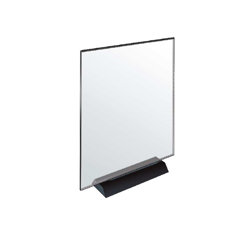 Azar Displays 8.5 in. x 11 in. Acrylic Sign Holder on Weighted Black ...
