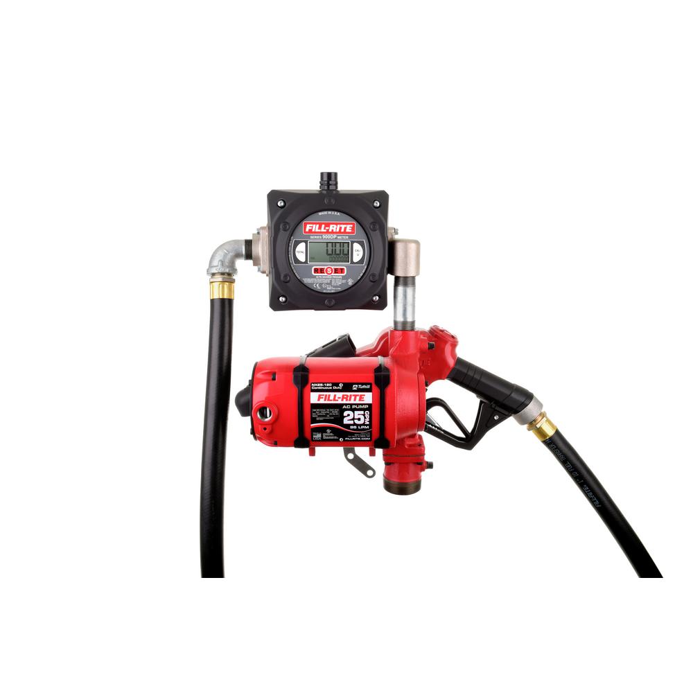 FILL-RITE 120-Volt 25 GPM 1/3 HP Continuous Duty Fuel Transfer Pump w ...