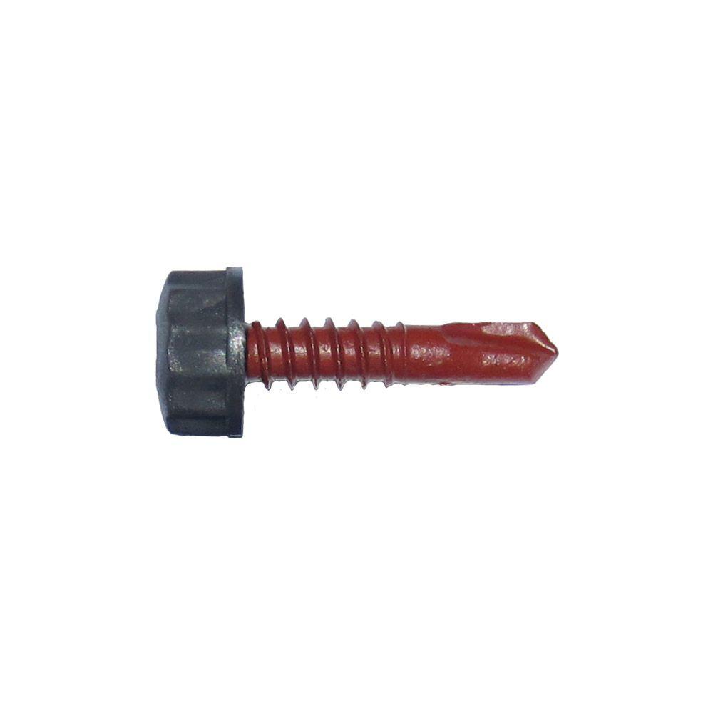 Nylo-Tec #12 x 1 in. Nylon Bronze Bi-Hex Head Self Drill Screw (100 per ...