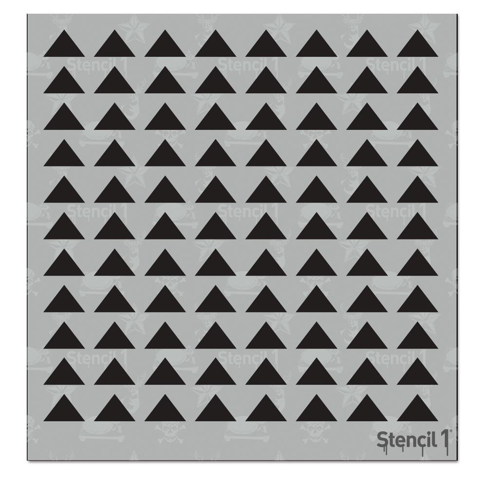Stencil1 Triangles Small Repeat Pattern Stencil-S1_PA_58_S - The Home Depot