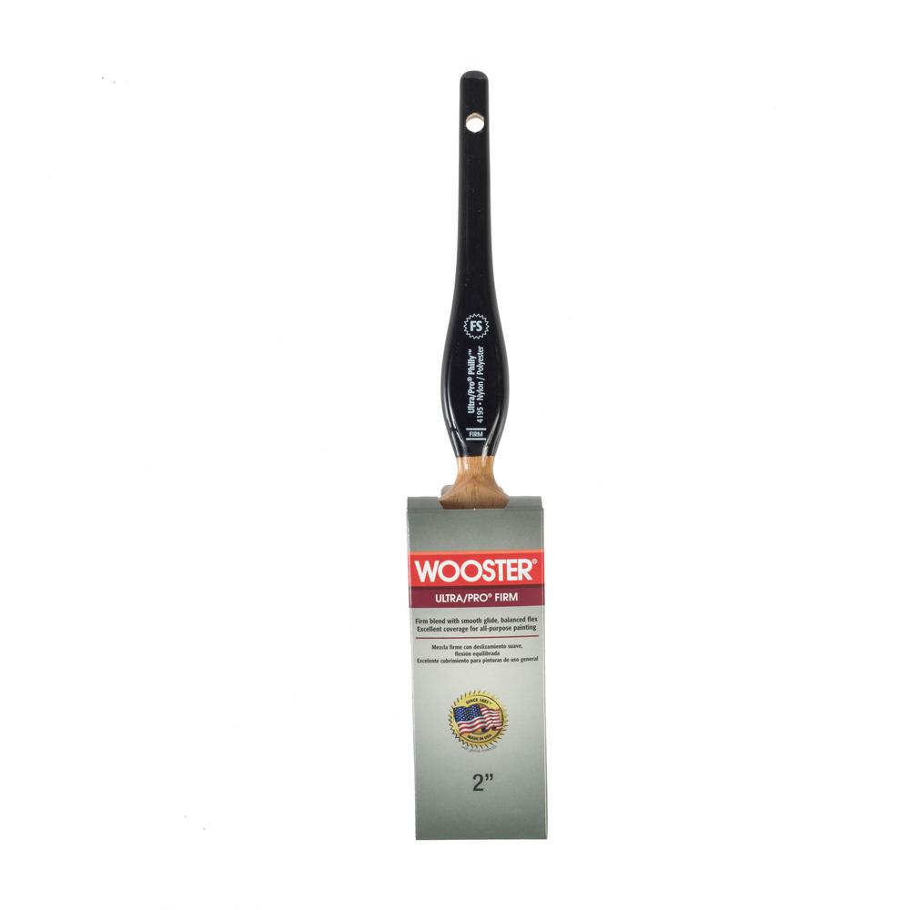 Wooster 2 in. Ultra/Pro Firm Philly Nylon/Polyester Flat Brush ...