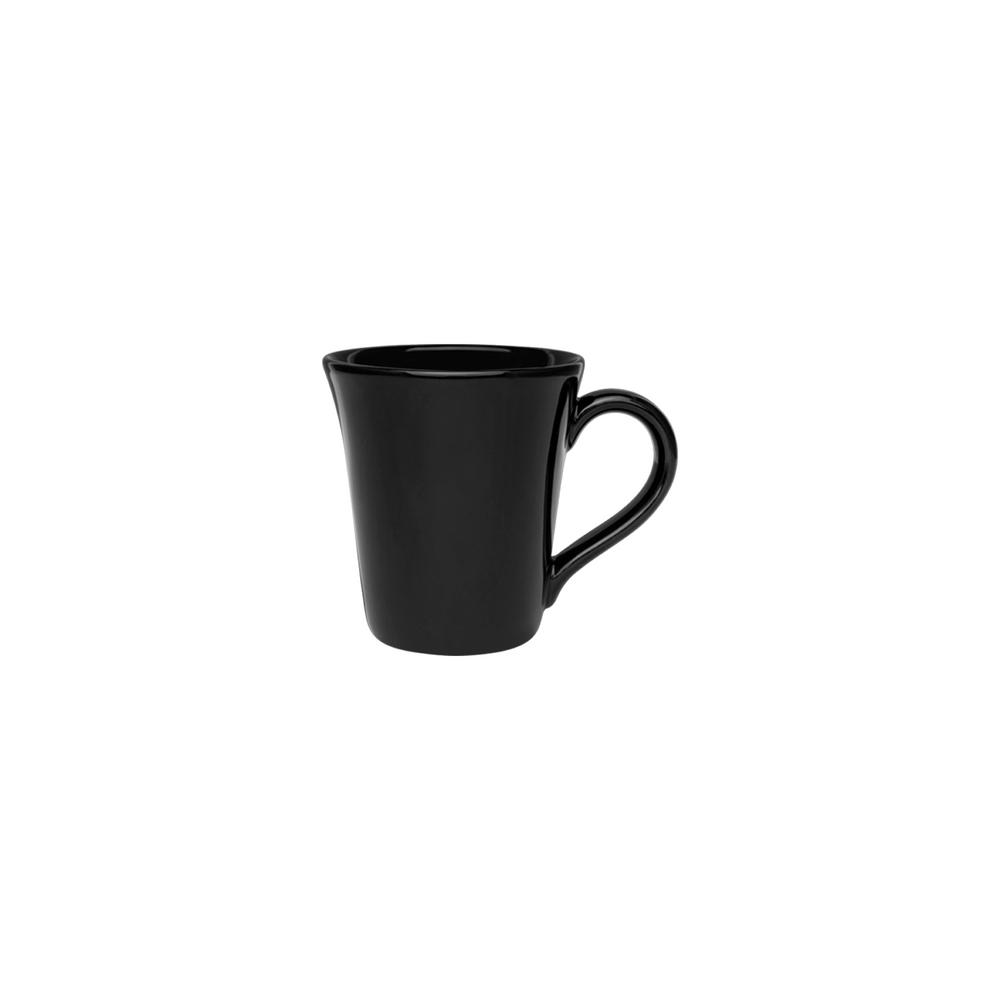Manhattan Comfort Nara 11.83 oz. Black Square Beveled Earthenware Mugs ...