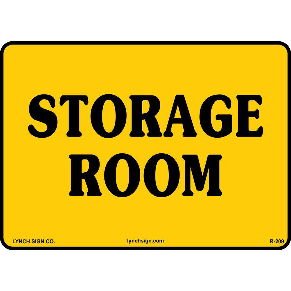 Unbranded 14 in. x 10 in. Storage Room Sign Printed on More Durable ...
