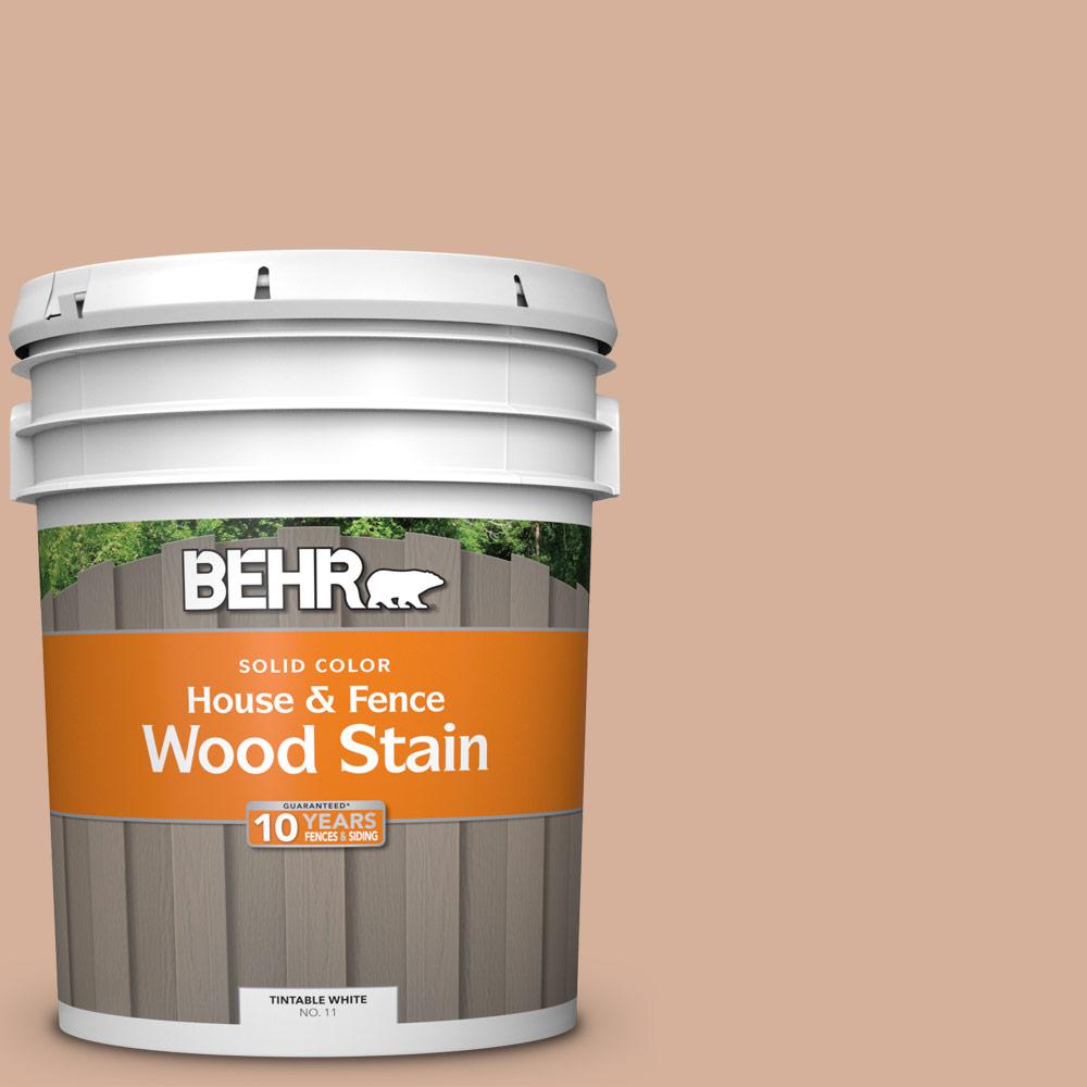 BEHR 5 gal. #S210-3 Sweet Tea Solid Color House and Fence Exterior Wood ...