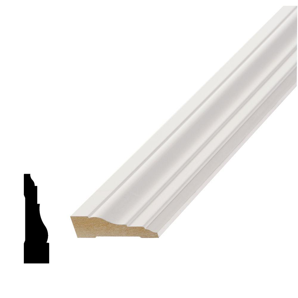 Alexandria Moulding WM 366 5/8 in. x 2-1/4 in. Primed Fiberboard ...