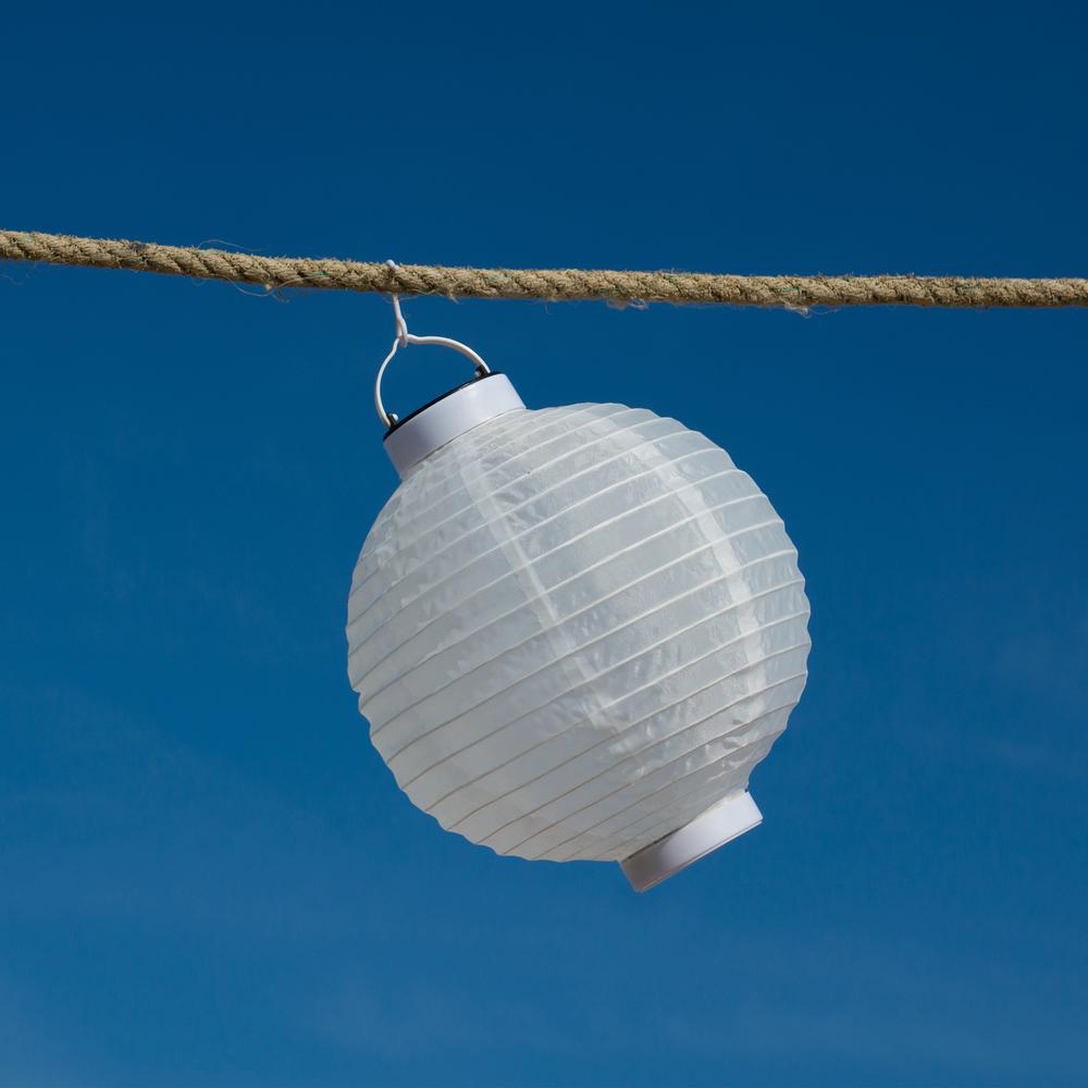 Lumabase Battery Operated Paper Lantern in White (3-Count) 79003 - The ...