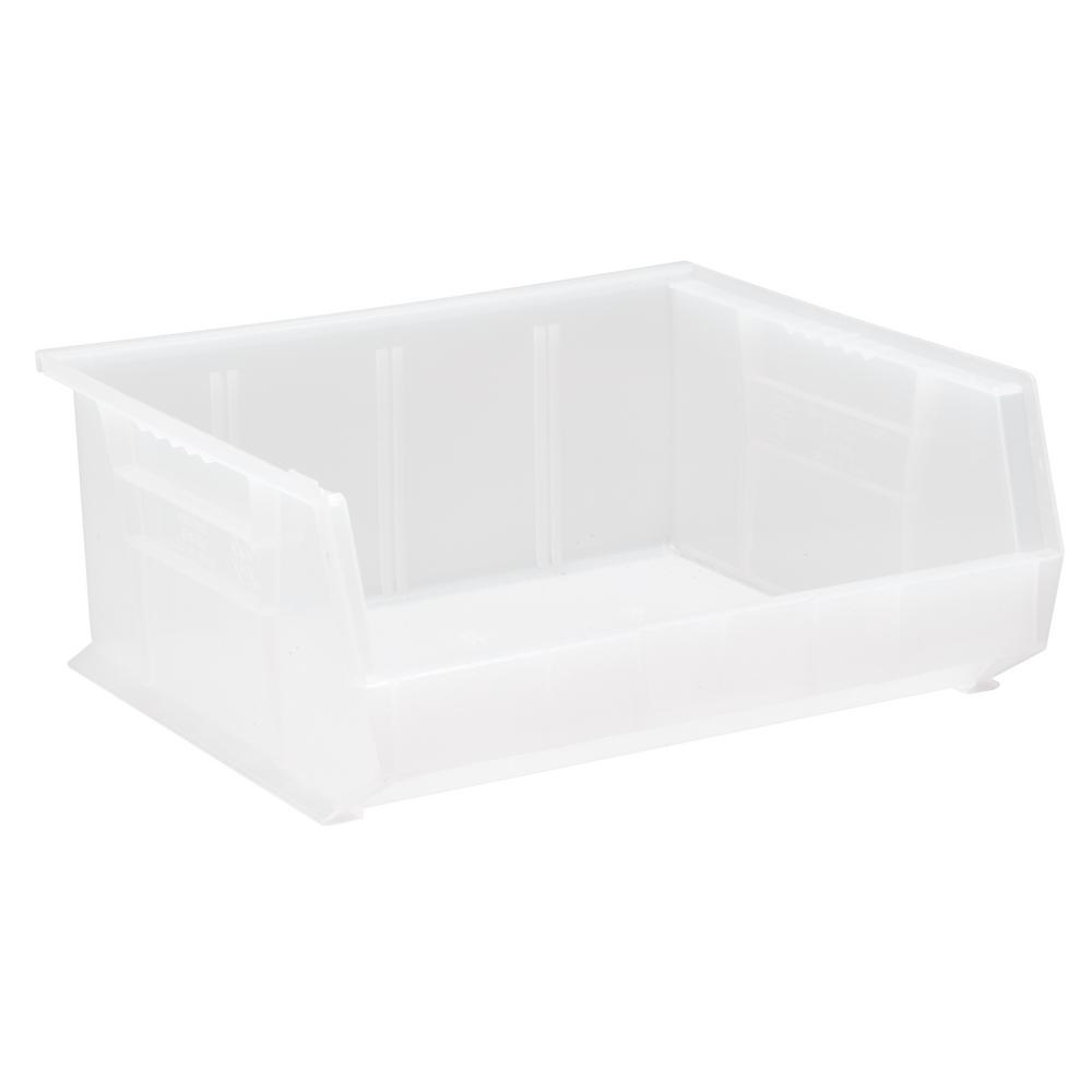 Ultra Series Stack and Hang 8.9 Gal. Storage Bin in Clear (6-Pack ...