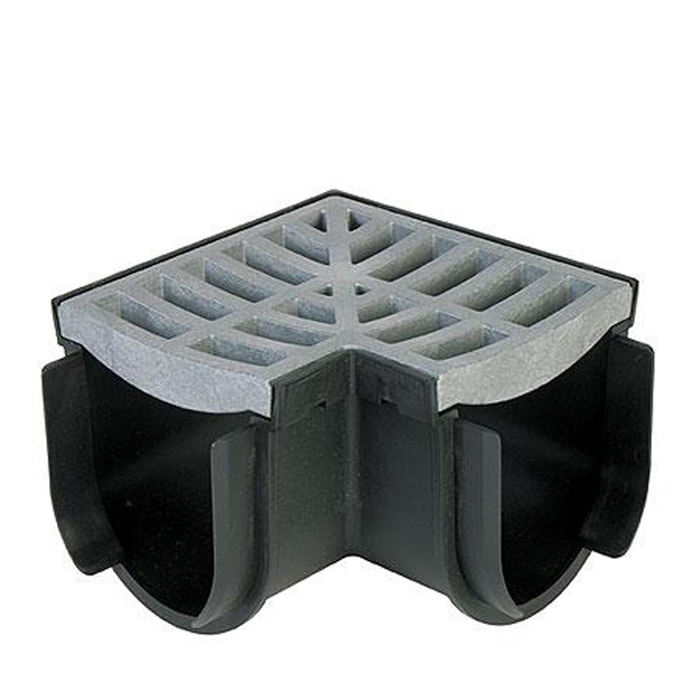 RELN Storm Drain 4.5 in. x 6.5 in. Corner Complete with Portland Grey ...