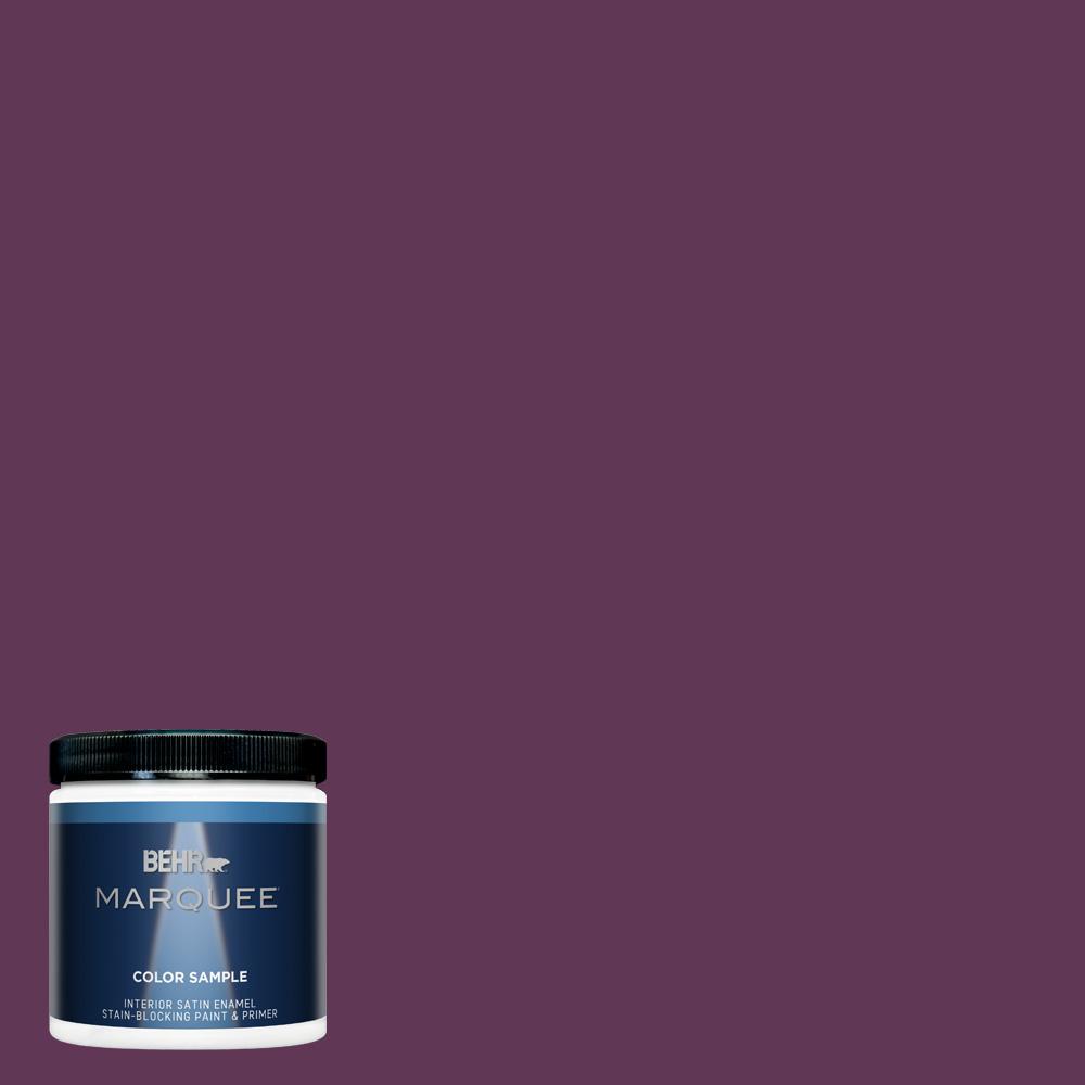 BEHR MARQUEE 8 oz. #S-G-690 Delicious Berry Satin Enamel Interior ...