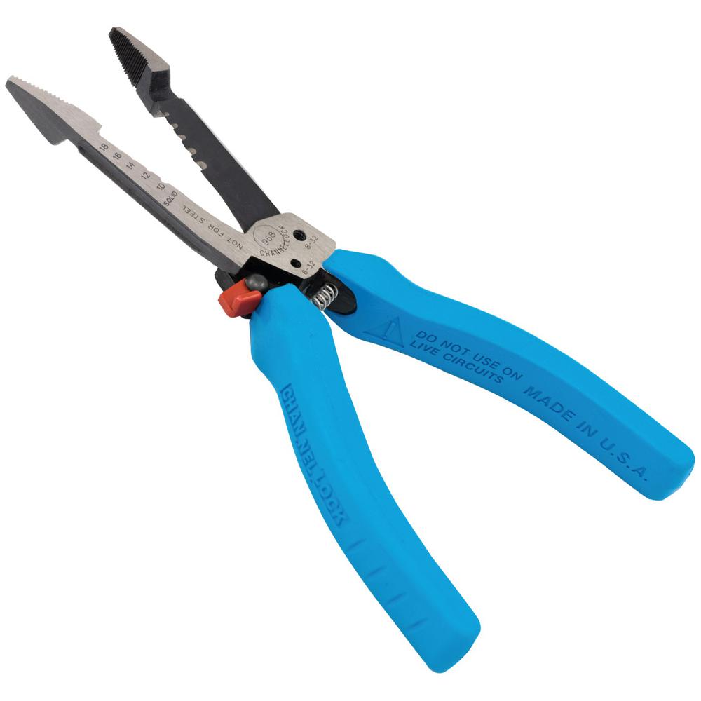Channellock 7.5 in. XLT Wire Stripper, 10 AWG to 20 AWG Strip Cut-968 ...