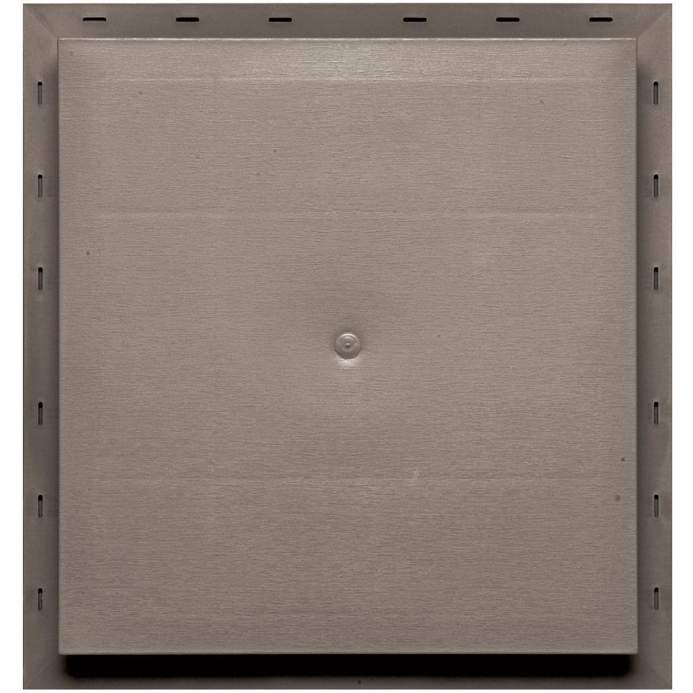 Builders Edge 15.5 in. x 16.5 in. #001 White Meter Mounting Block ...