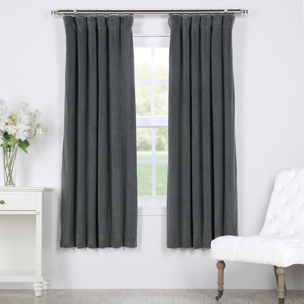 Exclusive Fabrics And Furnishings Signature Natural Grey Blackout Velvet