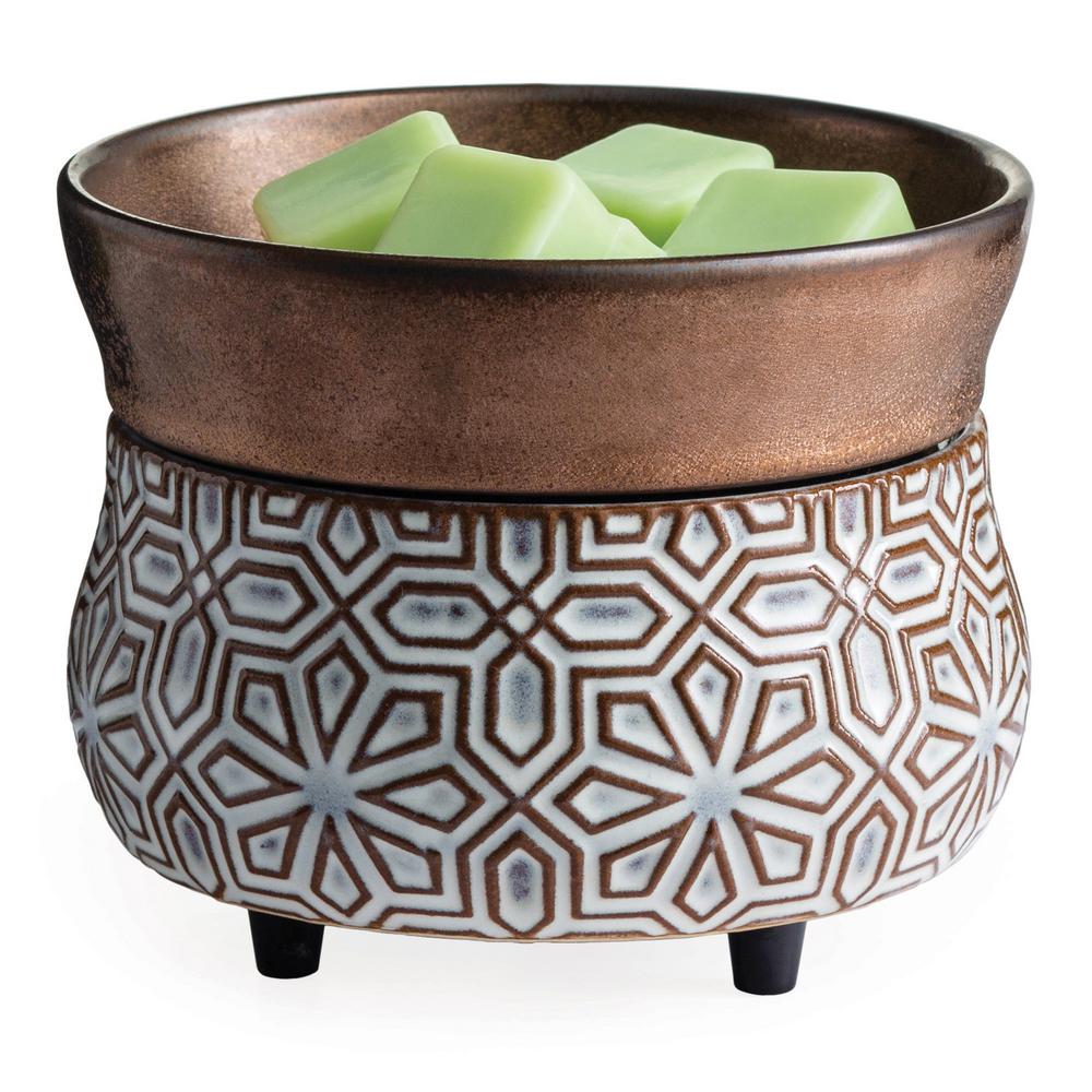 Candle Warmers Etc Bronze Geometric 2-in-1 Fragrance Warmer-CWDGEO ...