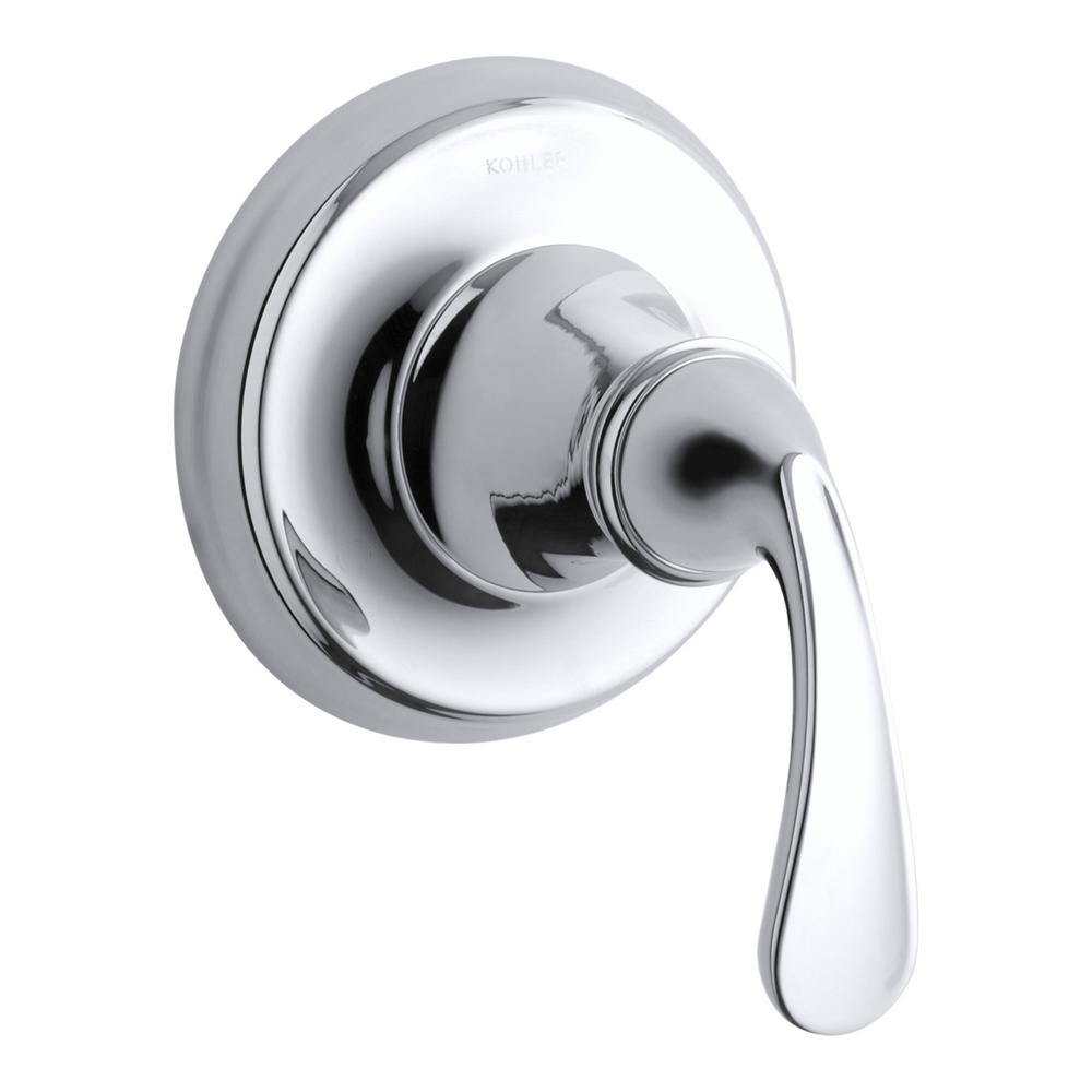 KOHLER Forte 1-Handle Transfer Valve Trim Kit in Polished Chrome (Valve ...