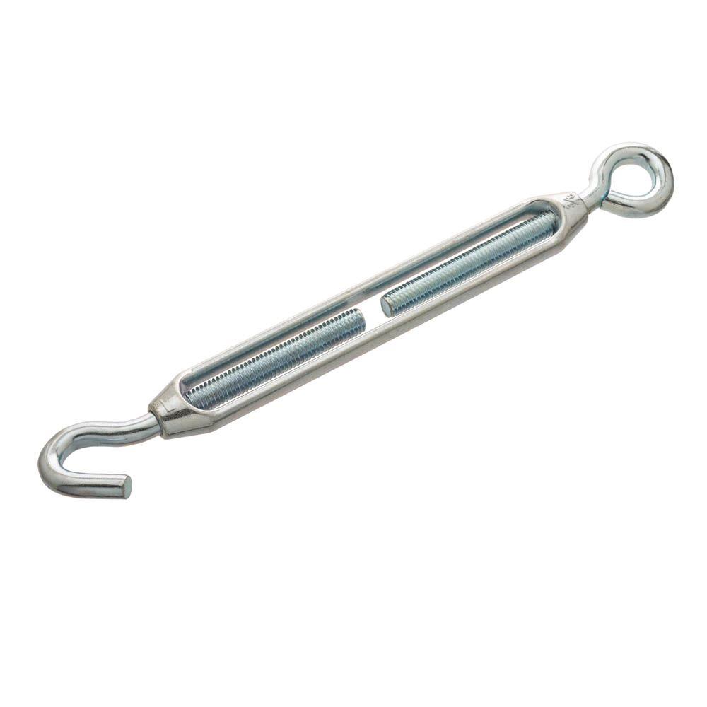 Everbilt 1/4 in. x 7-3/4 in. Zinc-Plated Turnbuckle Hook/Eye-807086 ... Everbilt 1/4 in. x 7-3/4 in. Zinc-Plated Turnbuckle Hook/Eye-807086 ...
