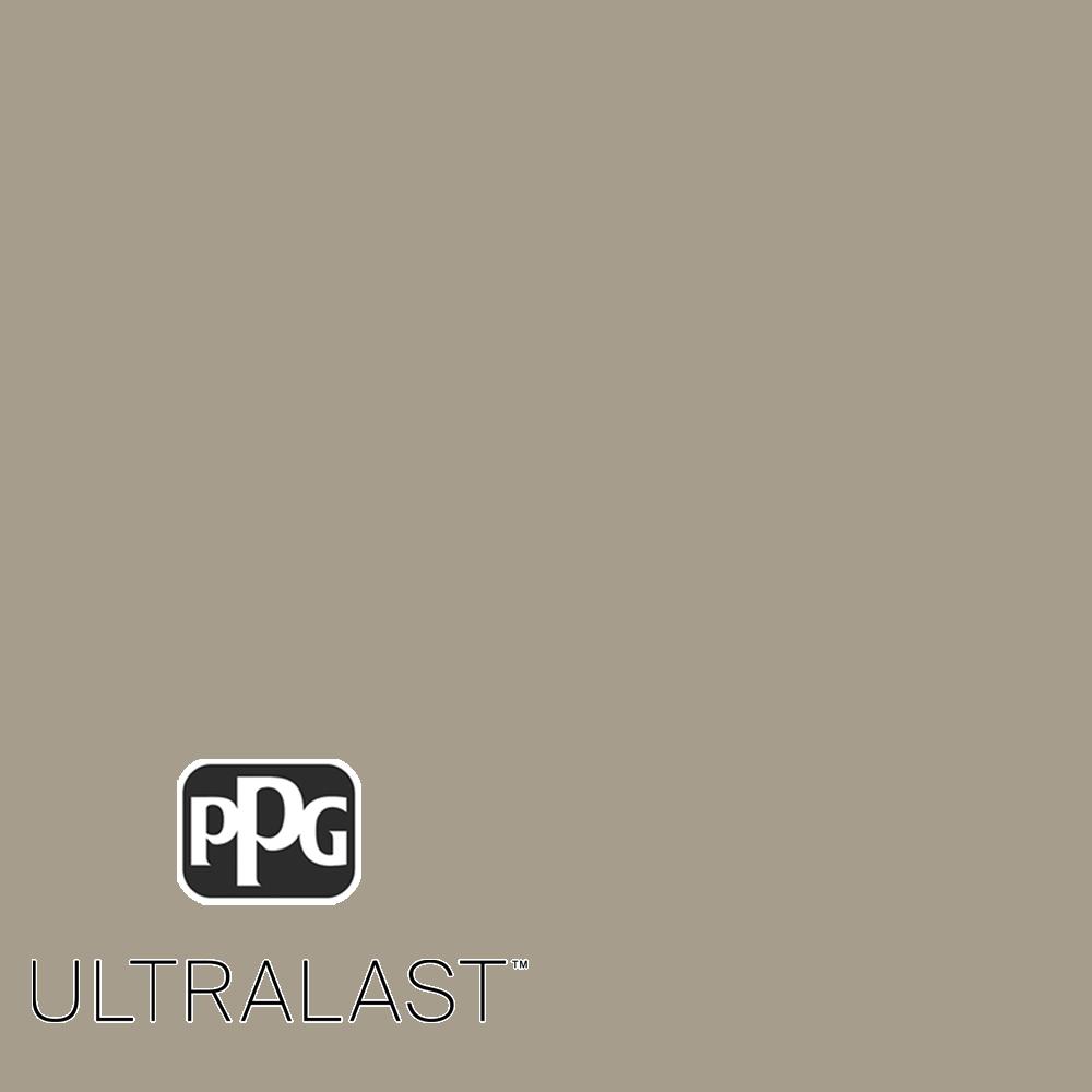 Glidden Essentials 1 gal. PPG1024-4 Moth Gray Satin Exterior Paint ...